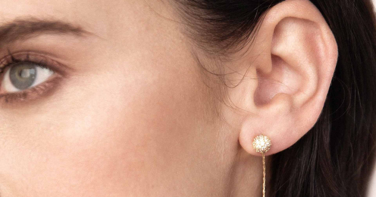 Crystal Ball Drop Earrings & Boston Proper