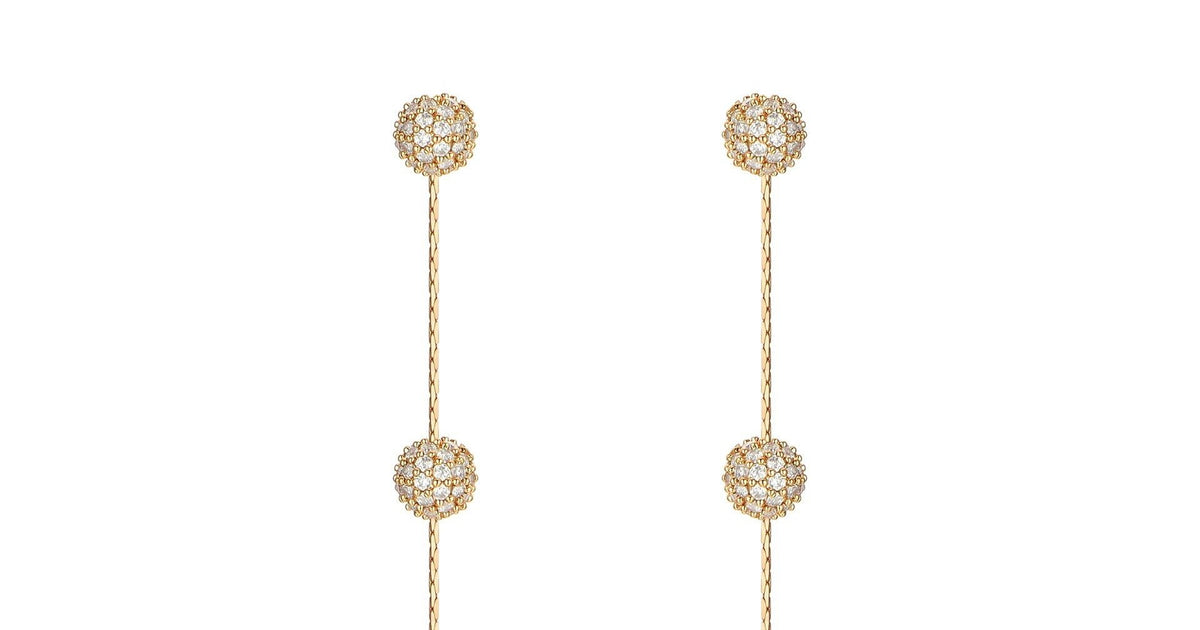 Crystal Ball Drop Earrings & Boston Proper