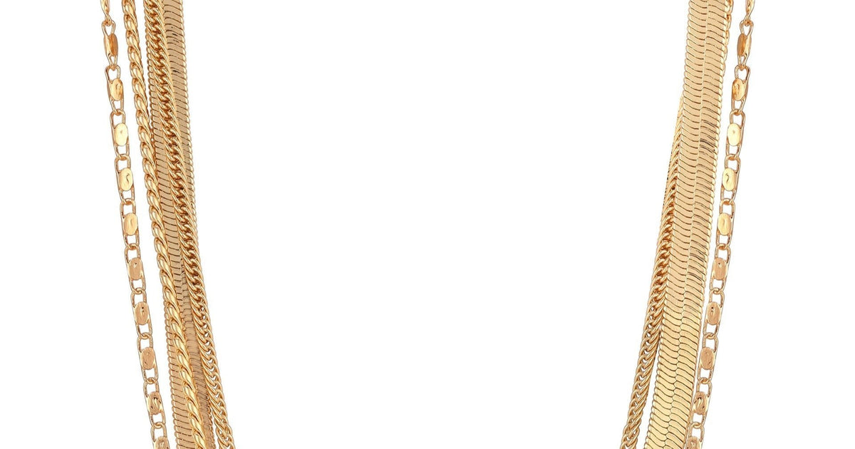 All the Chains Layered Necklace & Boston Proper