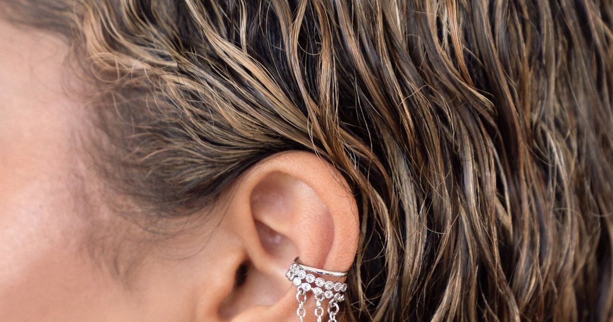 Crystal Waterfall Ear Cuff & Boston Proper