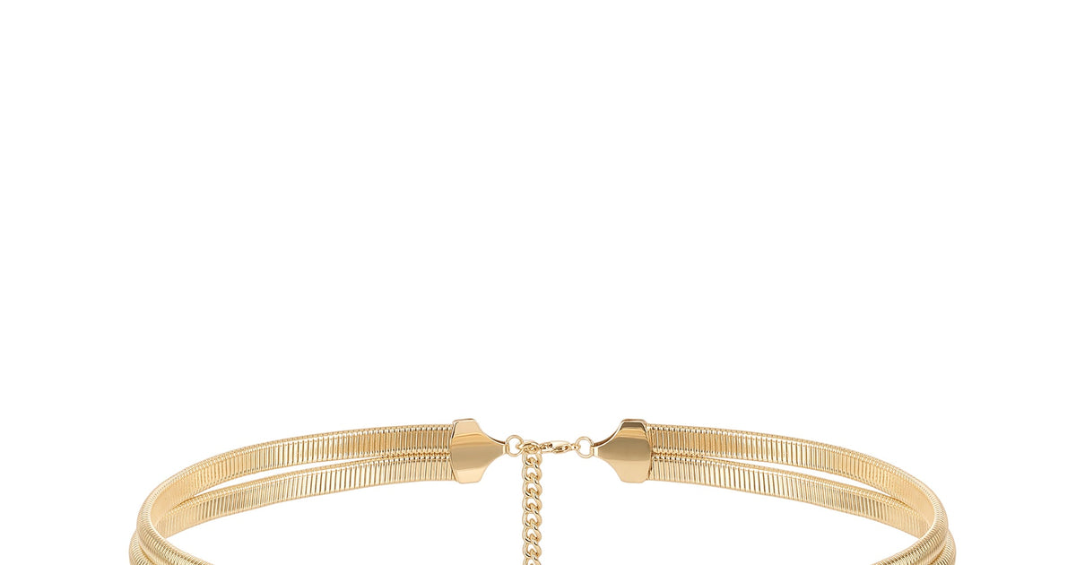 Wrap Around Flex Snake Chain Belt & Boston Proper