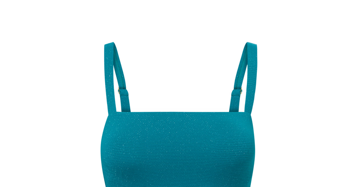 Jori One Piece In Jungle Green Metallic Pique & Boston Proper
